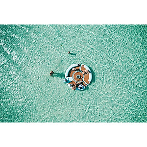 BOTE Inflatable Dock Hangout Suite 240 Degree Size Floating Group Party Raft Lake Beach Adults Kids Family Friendly MAGNEPod Compatible Packable Portable Towable