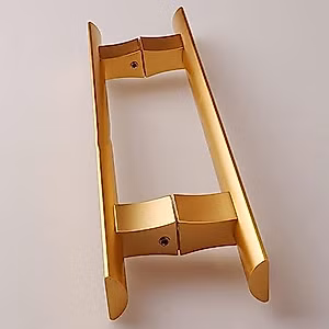 BOHHO Barn Door Pull Handle, Gold Stainless Steel Modern Entry Door Handle, 16in/20in Shower Glass Sliding Barn Door Interior Exterior Door Pull Push Brushed Nickel Satin Finish (Size : 40cm/15.7in)