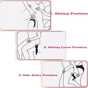 Vilpory Silicone Wearable Dildos Thigh Wear Pants- Strap On Harness Pants Strapless Sex Toys for Men Women Couples Les (L)