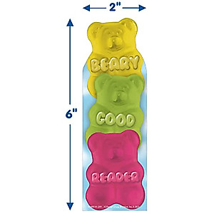 Eureka Beary Good Reader Gummy Bear Scented Bookmarks, Pack of 24