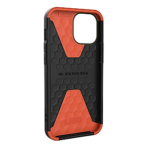 URBAN ARMOR GEAR UAG Designed for iPhone 12 Pro Max Case [6.7-inch screen] Sleek Ultra-Thin Shock-Absorbent Civilian Protective Cover, Olive