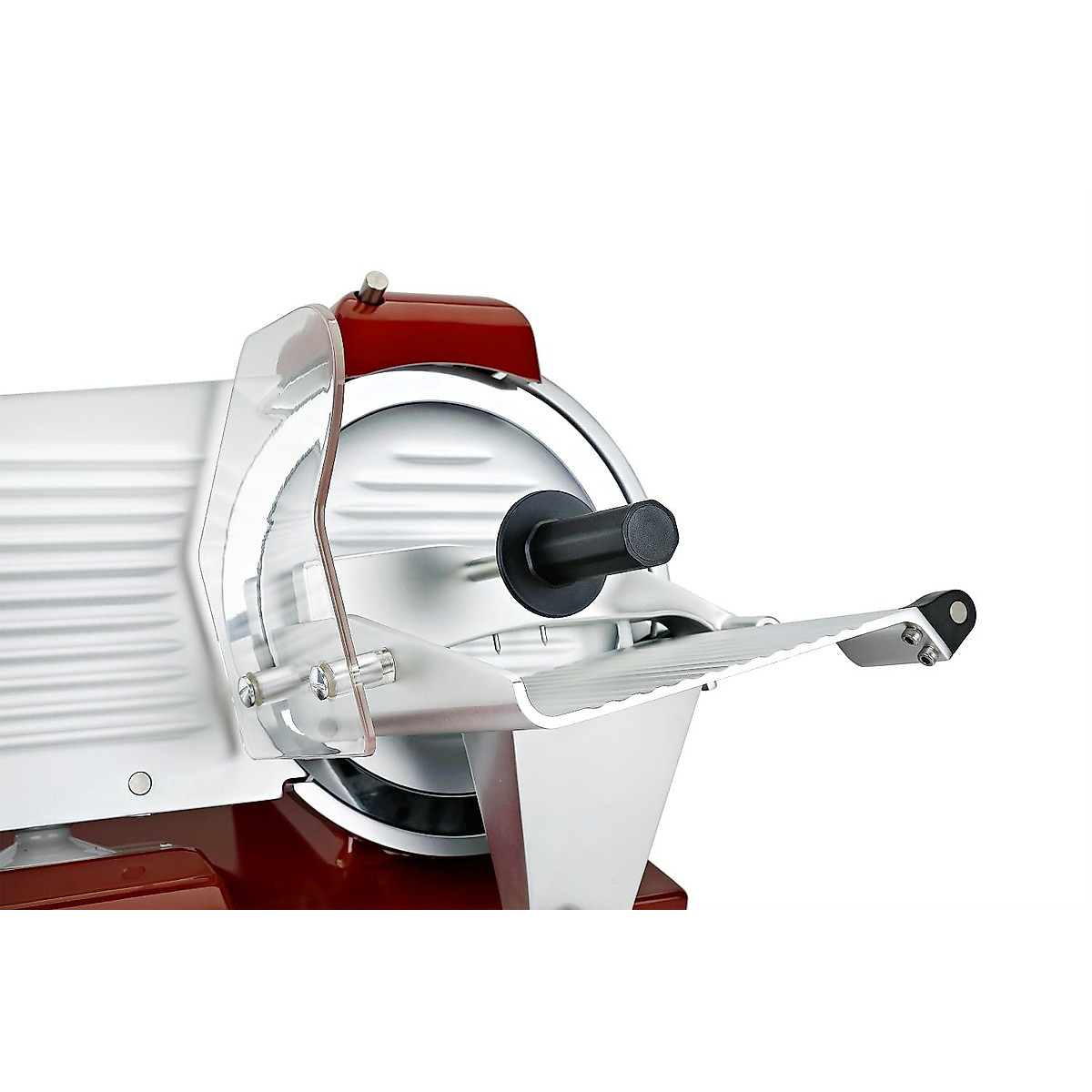 BESWOOD 10" Premium Chromium-plated Steel Blade Electric Deli Meat Cheese Food Slicer with Serving Plate Commercial and for Home use 240W BESWOOD250X