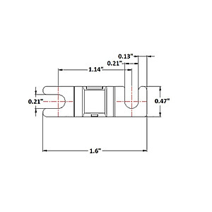 Mini ANL 60 Amp Fuse For Automotive Marine Audio Video System Electronics Fuse 3 Pack (60A)