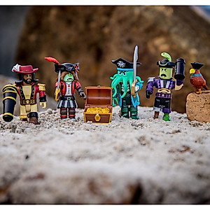 Roblox Action Collection - Pirate Showdown Four Figure Pack [Includes Exclusive Virtual Item]