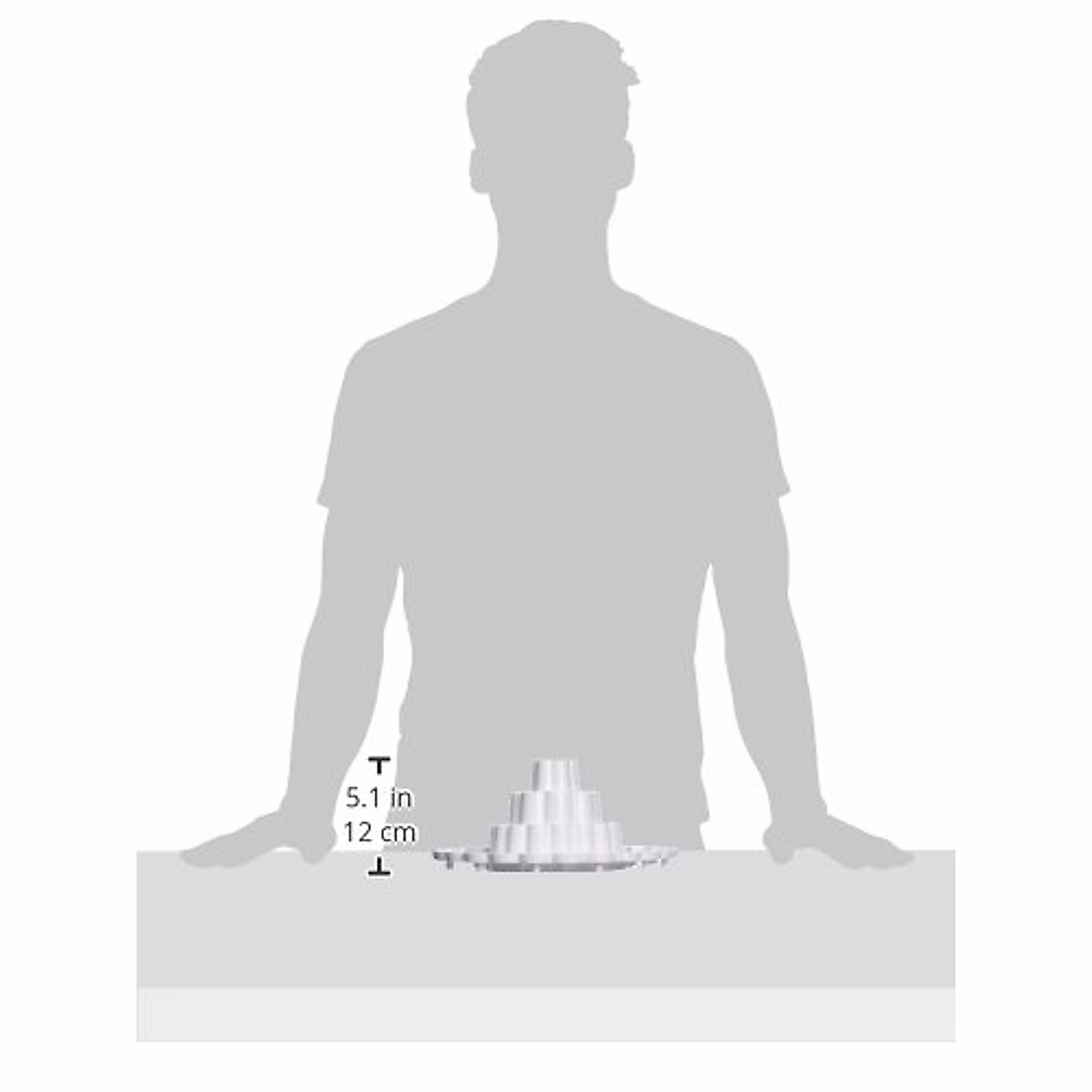 Nordic Ware 50008 Tiered Cake Pop Display Stand, Holds 37 pieces, White