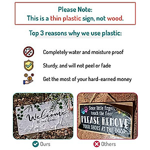 Fun-Plus WiFi Password Sign for Home, 12″x6″ PVC Plastic Wall Decoration Hanging Sign, High Precision Printing, Water and Humidity Proof, WiFi Sign, Guest Room Decor, Guest Room Essentials, WiF