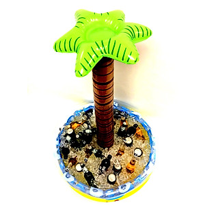 Inflatable Palm Tree Beverage Cooler, by Playscene (4 FEET Tall)