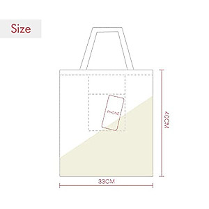 Happy Thanksgiving Day Watercolor Pattern Stamp Shopping Ecofriendly Storage Canvas Tote Bag