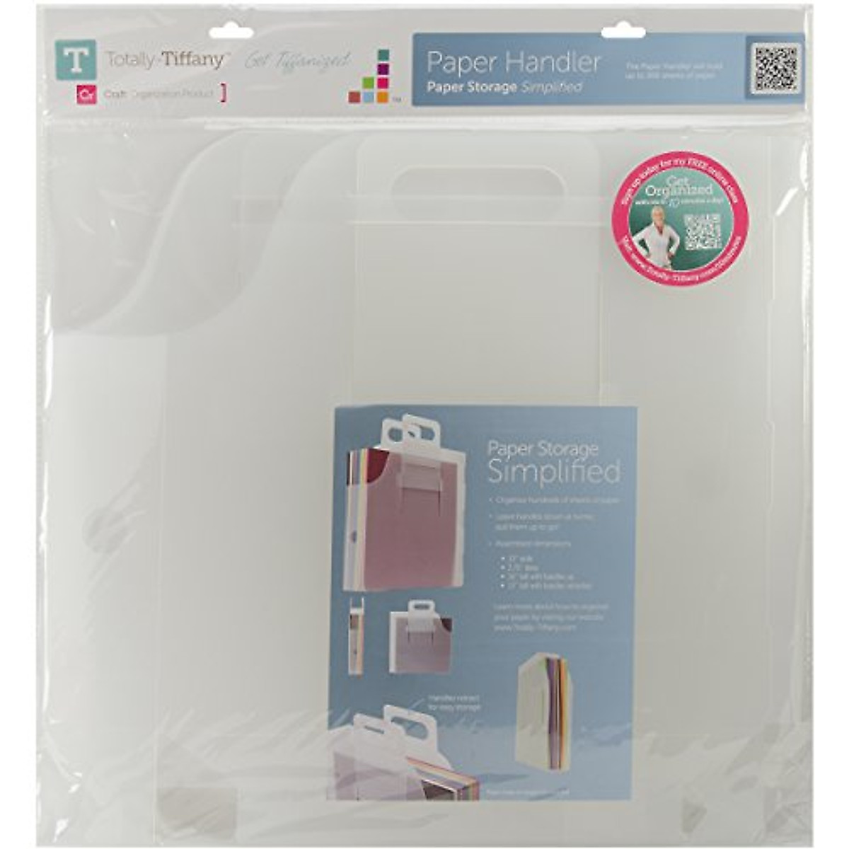 Totally-Tiffany Paper Handler, 13 by 13 by 2.5-Inch