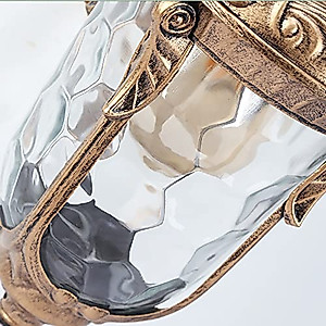 Wall Light, Wall Sconces, European Retro Aisle Garden Light, Anti-Corrosion and Anti-Rust Wall Light, Outdoor Sconce Light, Aluminum Engraving Wall Light,Compatible with Patio, Terrace, Hallway, Porch