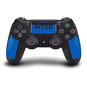 Head Case Designs Officially Licensed Inter Milan Blue and Black Full Logo Vinyl Sticker Gaming Skin Case Cover Compatible With Sony PlayStation 4 PS4 DualShock 4 Controller