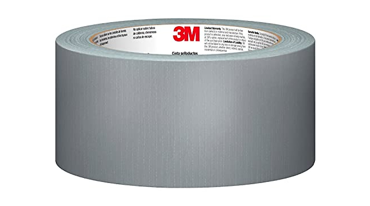 3M Basic Silver Duct Tape - Reliable Indoor Repairs (1.88" x 55 Yards)