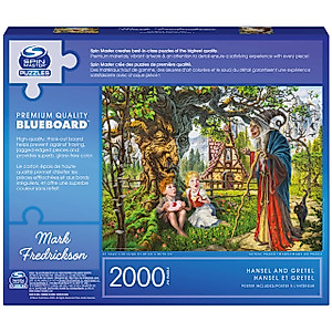 Spin Master Puzzles, Hansel and Gretel 2000-Piece Jigsaw Puzzle Artist Mark Fredrickson Fairytale Funny Cartoon with Poster, for Adults & Kids Ages 12+