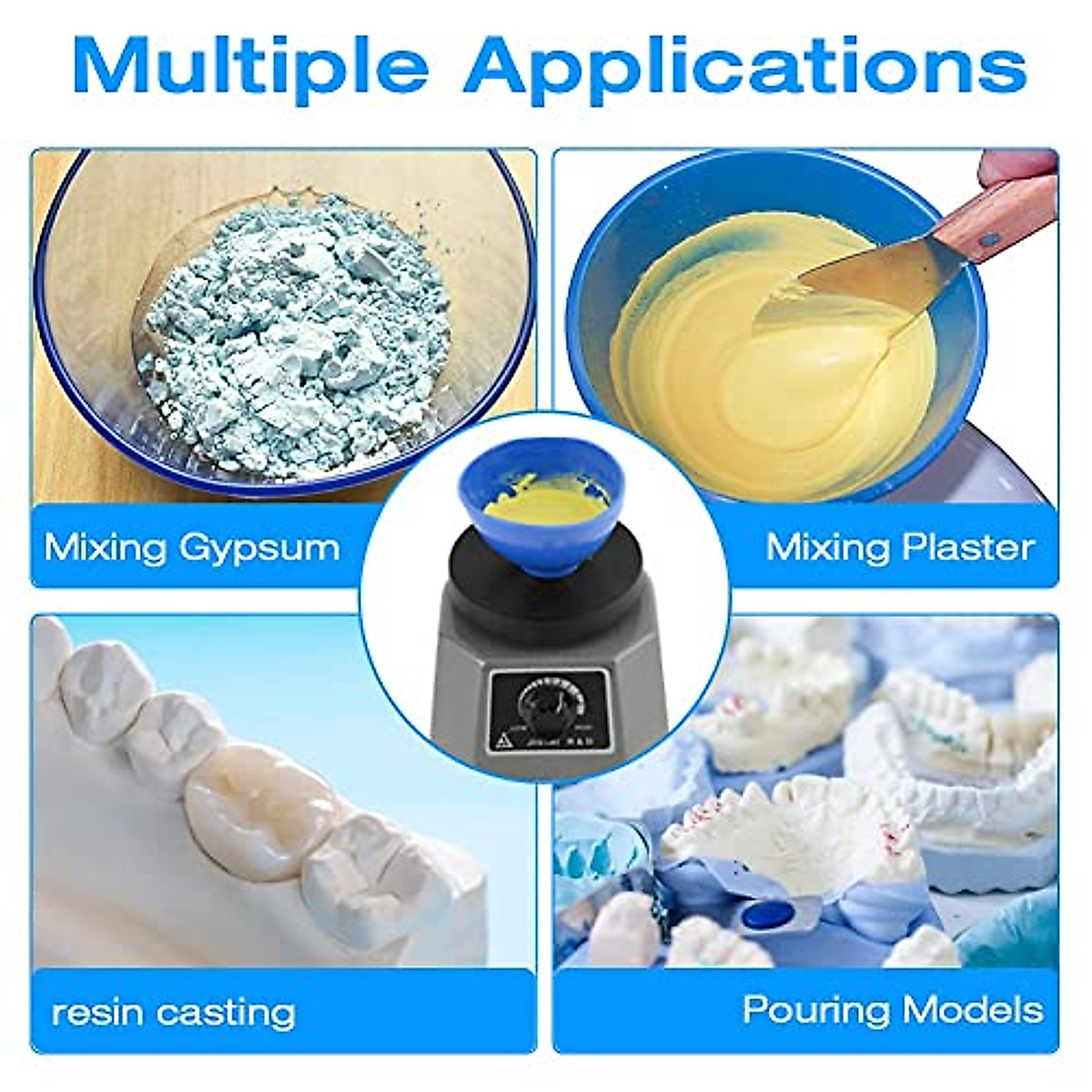 LVCHEN Lab Vibrator Equipment Roundness Vibrator Oscillator Shaker 4"