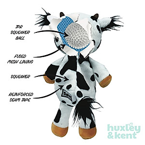 Huxley & Kent Slappies for Dogs | Edie Elephant (Small) | Squeak & Shake Dog Toy | No Stuff Squeaky Toy, TPR Ball in Head | Simulates Hunting Nature for Dogs