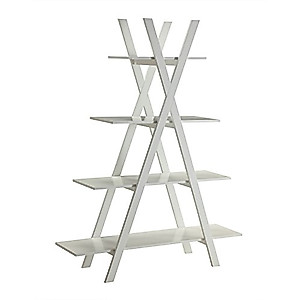Convenience Concepts Oxford "A" Frame Bookshelf, White
