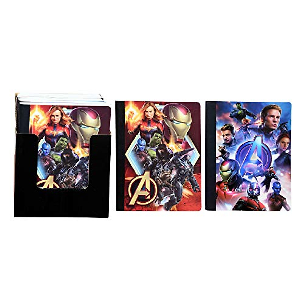 Marvel Avengers Composition Notebook, School Notebook & Writing Journal with Lined Paper, Superhero Collection, Journal for Students & Professionals School & Office Supplies - Set of 2 Designs