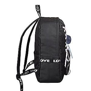 Ksone Fit Korean Style Backpack Shoulder Bag Laptop Bag School Bag Leisure Hiking Daypack Fashion Canva Bookbag Stray Kids Bag Set (No usb port), Medium