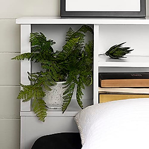 South Shore Vito Bookcase Headboard, Queen, Pure White