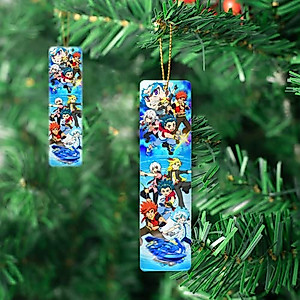 Bookmarks Metal Ruler Valt Measure Aoi Reading Aiger Bookography Akabane Bookworm Shu Tassels Kurenai and Friends for Book Bibliophile Gift Reading Christmas Ornament Markers
