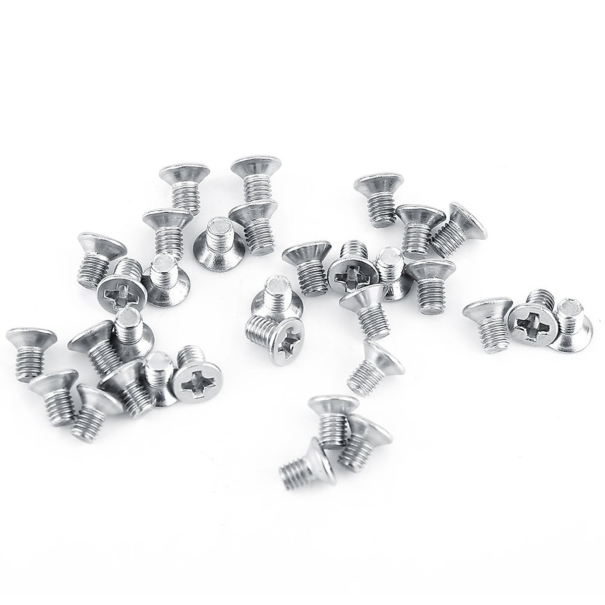 100pcs M3 Flat Head Countersunk Screw Kit, Flat Head Screw M3*4mm Stainless Steel Machine Countersunk Screws Bolt Fastener Used in Home and Office Appliance (4mm)