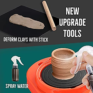 Innorock Pottery Wheel for Kid - Spin and Sculpt Pottery Wheel Toys & Arts and Crafts for Kids Ages 8-12 Girls Boys with Pottery Tools & Art Set, Complete Pottery Kit for Kids Ages 8 9 10 11 12