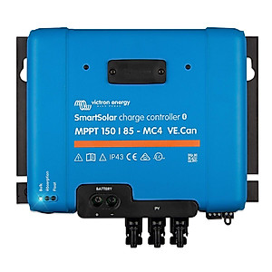 Victron Energy SmartSolar MPPT MC4 VE. Can 150V 85 amp 12/24/36/48-Volt Solar Charge Controller (Bluetooth)