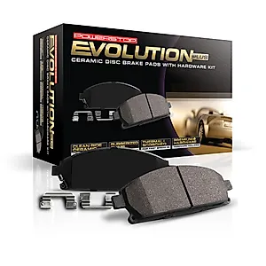 Power Stop 17-2102 Front/Rear Z17 Evolution Ceramic Brake Pads with Hardware For Acura Inte, Acura TLX, Honda Accord, Honda Civic, Honda Insight [Model Specific]