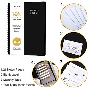 2023 Planner - 2023 Planner with Weekly and Monthly Spreads, Jan 2023 - Dec 2023, 6.25" × 8.3", Strong Twin-Wire Binding, Round Corner, Improving Your Time Management Skill