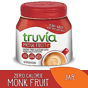 Truvia Calorie-Free Sweetener from the Monk Fruit Spoonable, 9.8 oz Monkfruit Jar