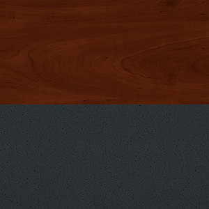 Bush Business Furniture Series A 48W Corner Desk with Mobile File Cabinet in Hansen Cherry and Galaxy