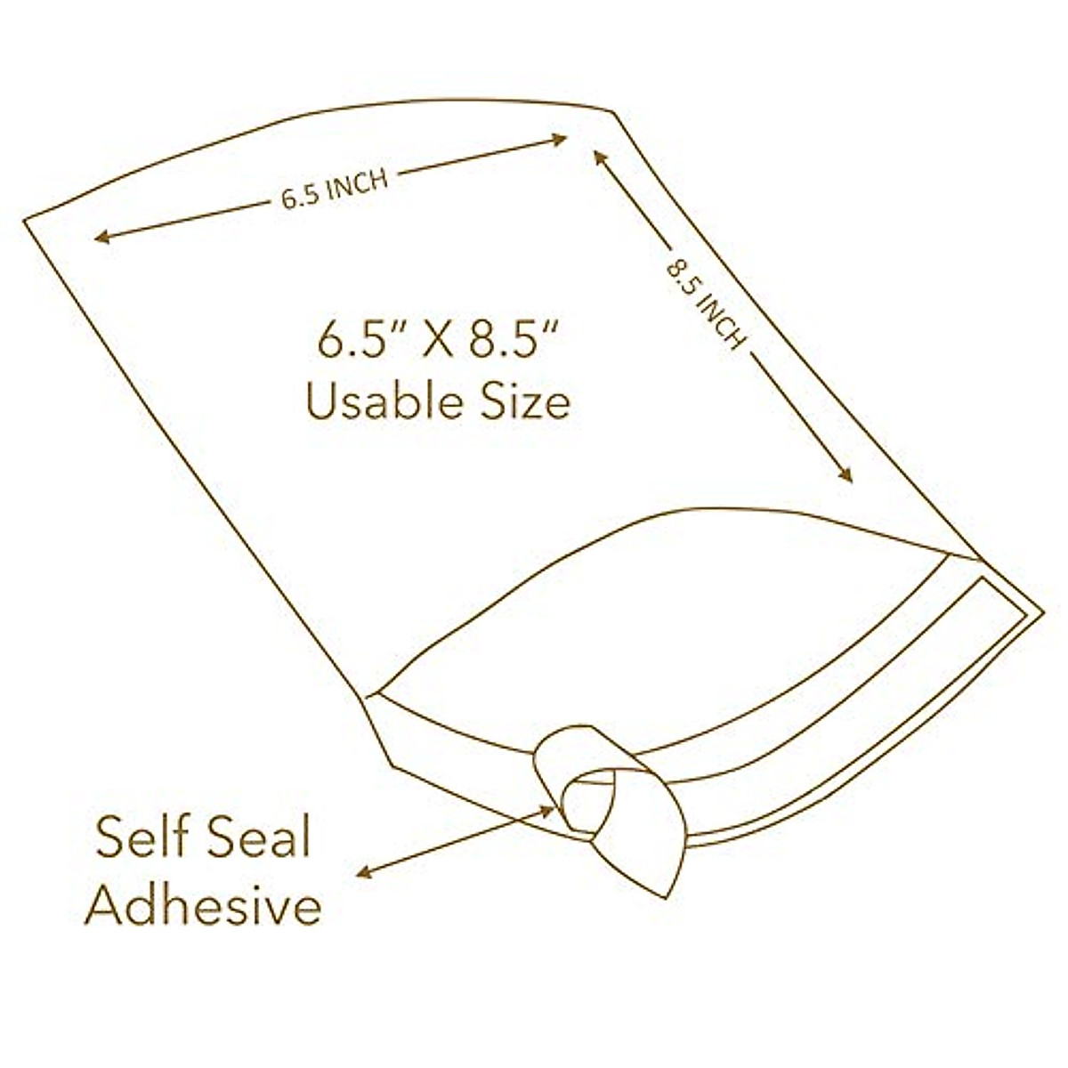 PackageZoom Bubble Pouch Out Bags | Clear 6.5 x 8.5 Inch Self Sealing Bubble Cushion Bags for Shipping, Packing, Storage, Moving | 20 Pack