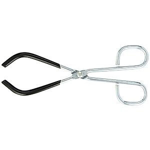 Humboldt H-23422 Cadmium Plated Beaker Tongs with Plastisol Coated Jaws for 50mL to 1,500mL Beakers, 9" Length
