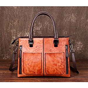 YDXNY Women's Vintage Floral Handbag Ladies Large Capacity Shopping Messenger Bag Tote Bag (Color : E, Size