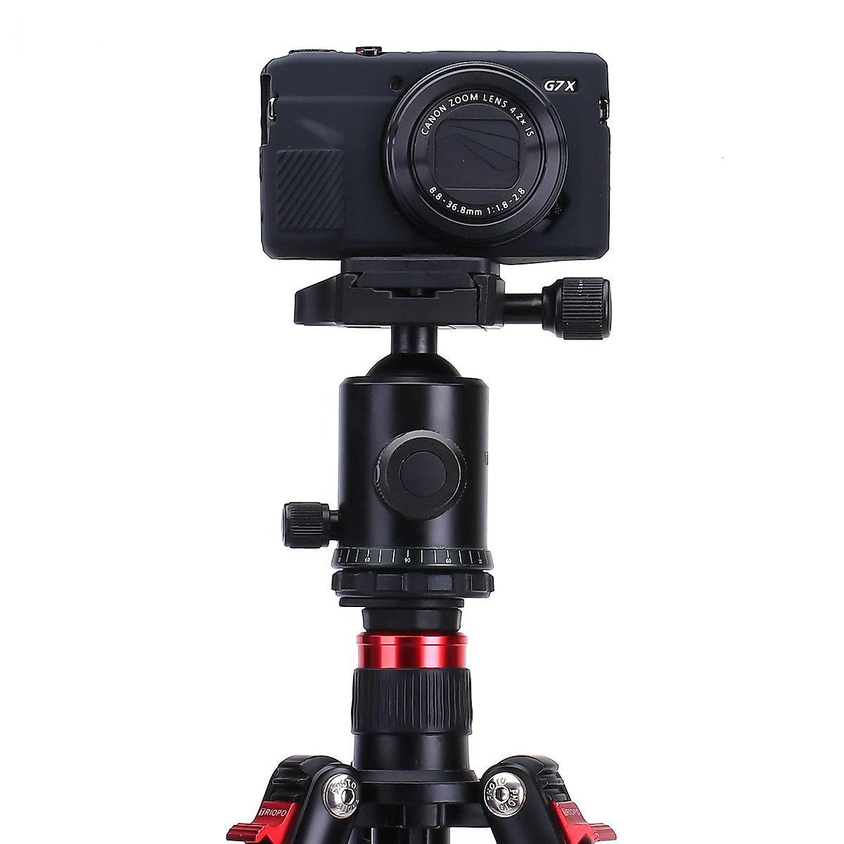 G7X Mark II Case G7X Mark III Case G7X Camera Silicone Case Ultra-Thin Lightweight Rubber Soft Silicone Case Bag Cover for Canon PowerShot G7X G7X Mark II G7X Mark III + Microfiber Cloth (Black)