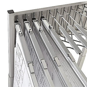 Adir Mobile Blueprint Holder - Blueprint Hanging Rack, Poster Display, Map Organizer Rack, Hanging File Organizer Stand for Office, Home, Jobsites