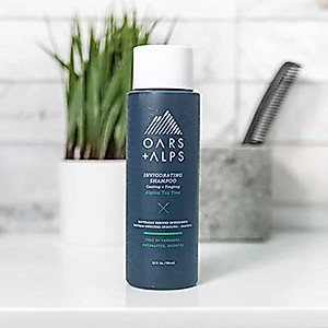 Oars + Alps Men's Sulfate Free Hair Shampoo, Infused with Witch Hazel and Tea Tree Oil, Alpine Tea Tree, 12 Fl Oz