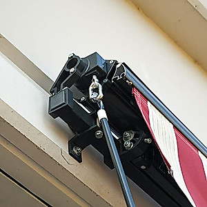 ALEKO AWCRANKGY Hook Style Hand Crank for Retractable Half Cassette Awning (Dark Grey)