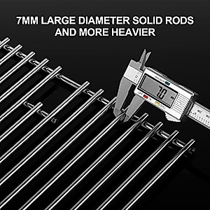 JCLMER Cooking Grates for Home Depot Nexgrill 720-0830H 720-0830D, 720-0783E, 720-0783C 720-0670C, Grill Grates Replacement Parts for Nexgrill 720-0888 720-0888N 4 Burner (Stainless Steel)