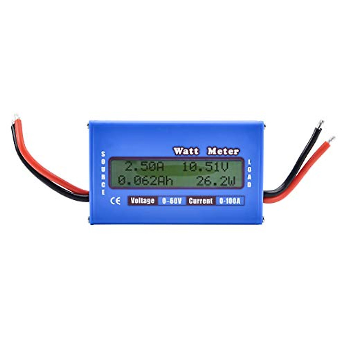 FPVDrone RC Watt Meter DC 60V/100A Digital LCD Balance Voltage Battery Power Analyzer Wattmeter Tester Checker Watt Volt Amp Meter