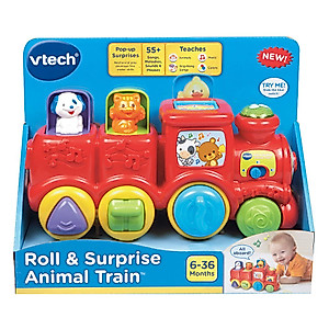 VTech Roll & Surprise Animal Train , Red, 6-36 months