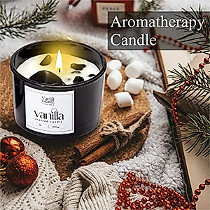 Peach Scented Candle | Aromatherapy Candle for Home | Natural Soy Candle | Best Smelling Candles for Home | Jar Candle with 100% Cotton Wick | 250 Grams Candle for Men & Women (Vanilla)
