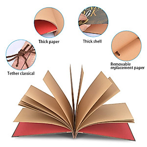 Photo Album Scrapbook, Our Adventure Book, DIY Handmade Album Scrapbook Movie Up Travel Scrapbook for Anniversary, Wedding, Travelling, Baby Shower, etc (Travel Scrapbook)