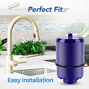 ICEPURE Faucet Water Filter Replacement for Pur® Plus RF9999® FM-2500V, FM-3700, RF3375, PFM400H PFM450S PFM150W PFM350V PUR-0A1 FM2500V FM-3700 for All PUR Faucet Filtration Systems, 6PACK