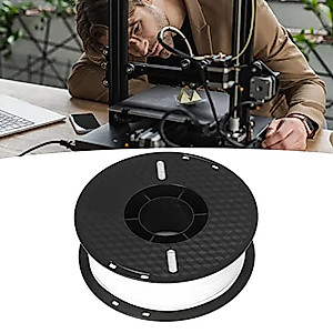 1.75mm PLA Print Filament, 3D Printer Filament Good Adhesion High Accuracy Smokeless Low Shrinkage Strong Toughness 1kg Spool for Industrial Devices(Transparent)