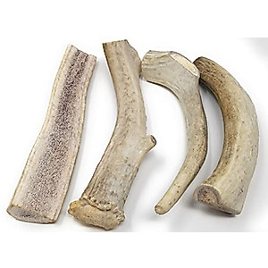 Big Dog Antler Chews - One Pound Pack of Sun-Aged Deer and Elk Antler Dog Bone Chews - Natural Healthy Long-Lasting Treat