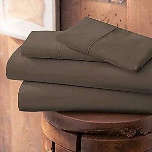 Cotton Home Depot Soft & Cozy 100% Egyption Cotton 400 Thread Count 4 Piece Bed Sheet Set (Flat Sheet, Fitted Sheet & 2 Pillow Cases) , Pocket Size 17 Inches
