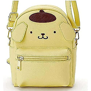 Backpack Fashion Cartoon Character Wallet Womens Leather Tri-Fold Wallet (Yellow)