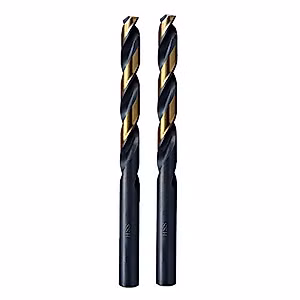 MAXTOOL No.11 2pcs Identical Jobber Length Drills Dia 0.191" HSS M2 Twist Drill Bits Wire Gauge Gage Numbered Straight Shank Drills; JBN02H10R11P2