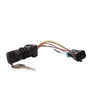 Boat Engine 87-897716K01 897716 8M0059686 3-Position Ignition Key Switch W/Harness for Mercury Marine Quicksilver Outboard Motor
